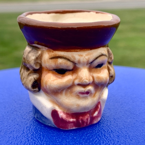 Art | Vintage Early 2th Century Miniature Hand Painted Ceramic Toby Mug ...